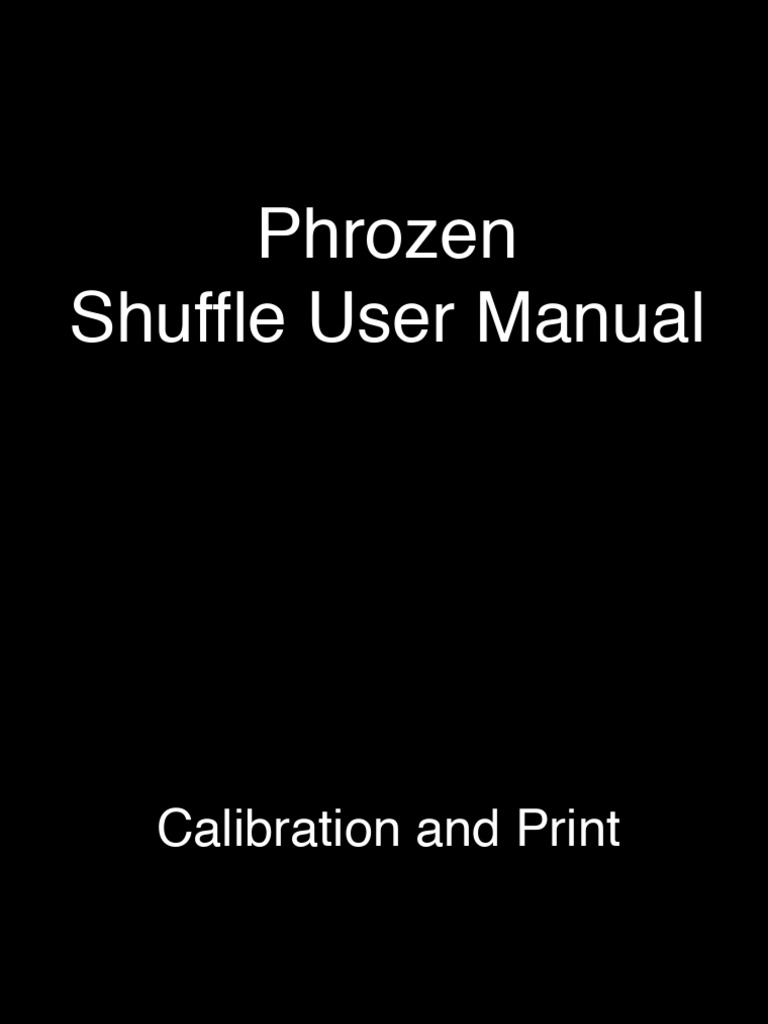 Shuffle User Manual V2 | PDF