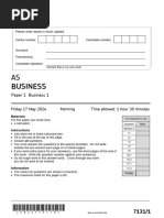 wbs13-01 International Business Past Paper | PDF | Business