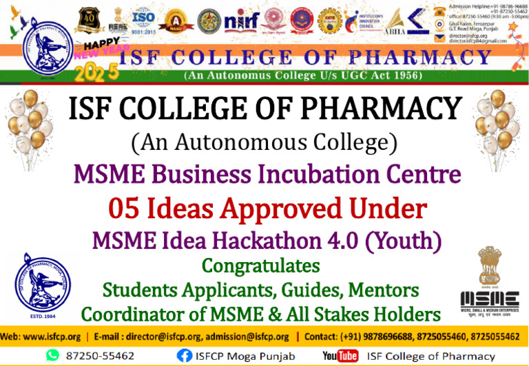 05 MSME Approved Projects at ISFCP | PDF