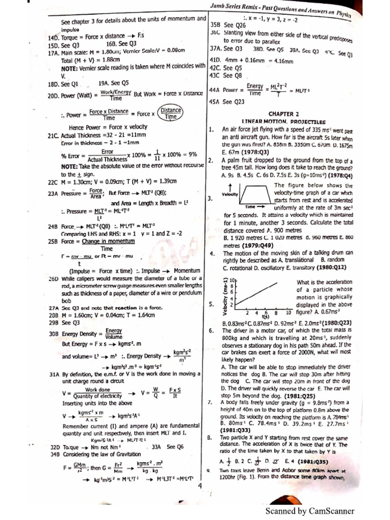 Physics Chapter 2 | PDF