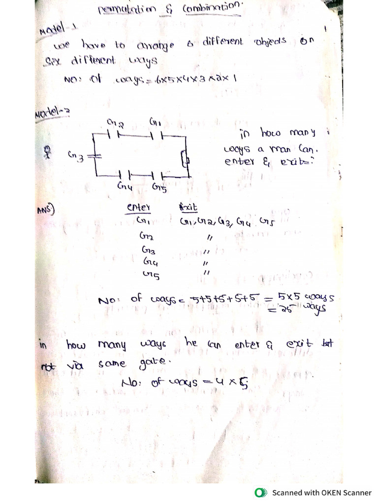 Permutations and Combinations | PDF