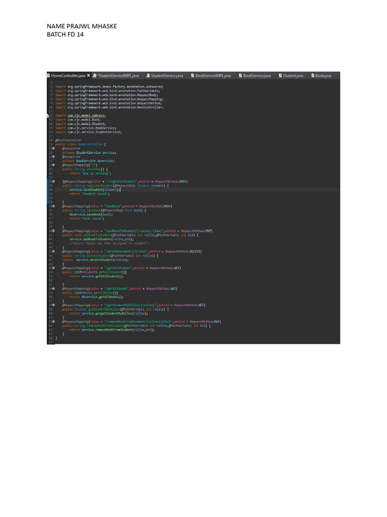 Spring Task Prajwal | PDF