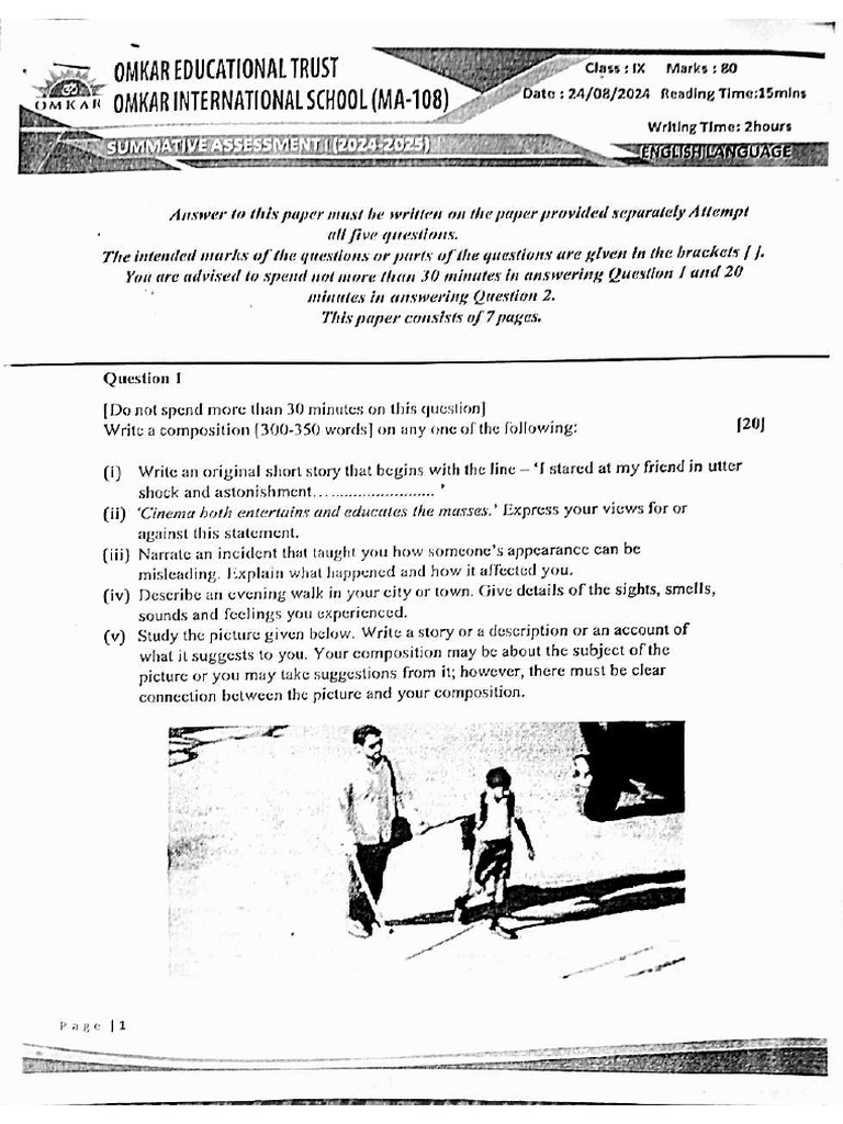 English Language 1 | PDF