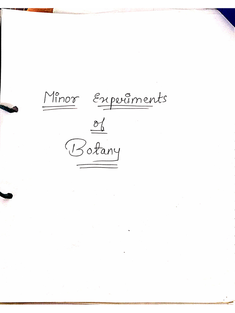 Class 12 Biology Practical File | PDF