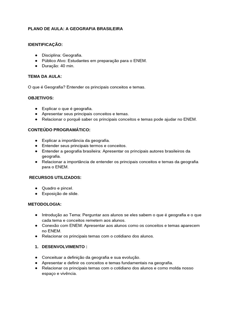 A Geografia Brasileira | PDF