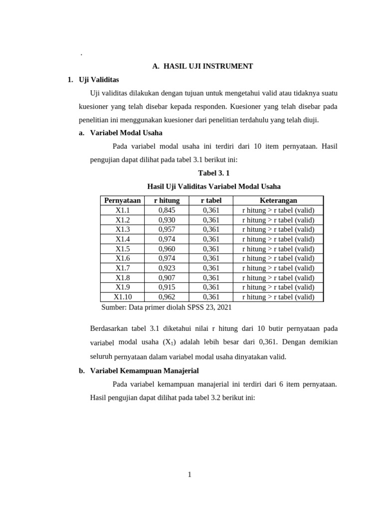 Contoh Hasil Uji Spss | PDF