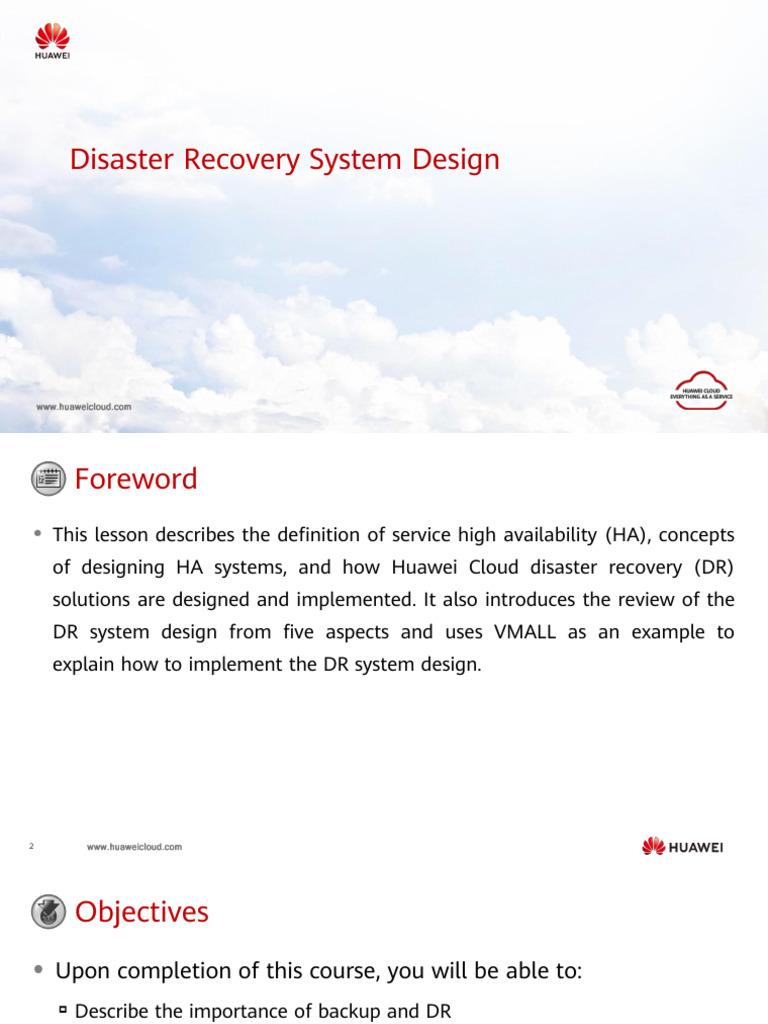 Huawei Disaster Recovery System Design | PDF | Domain Name System ...