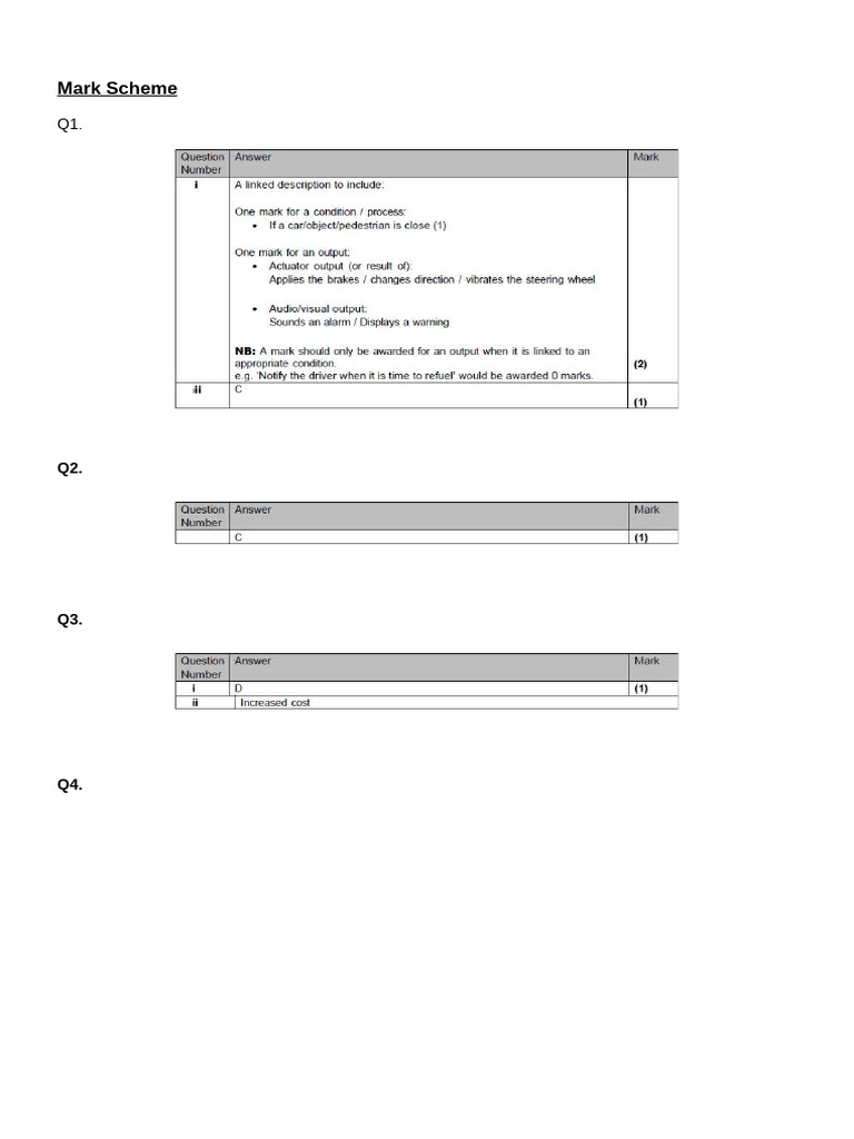 UNIT 1 - Digital Devices Past Paper Revision MS-1 | PDF