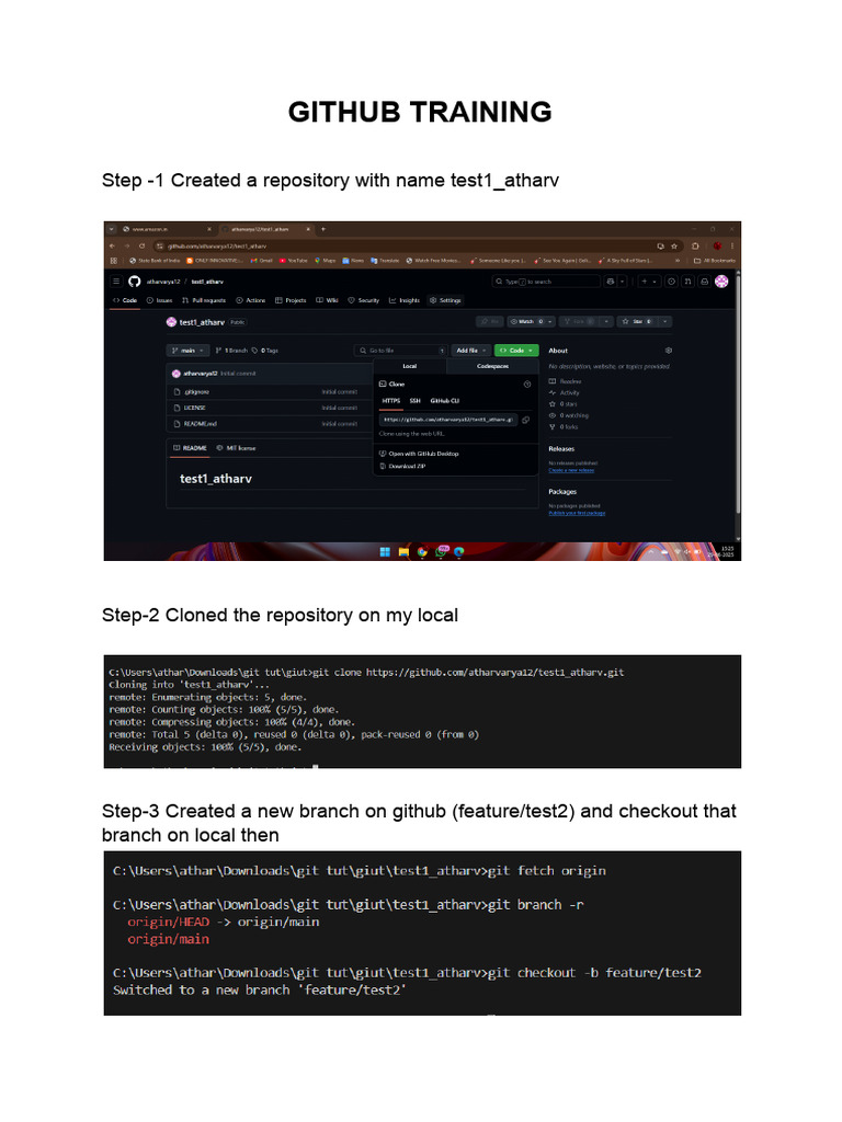 Github Training | PDF