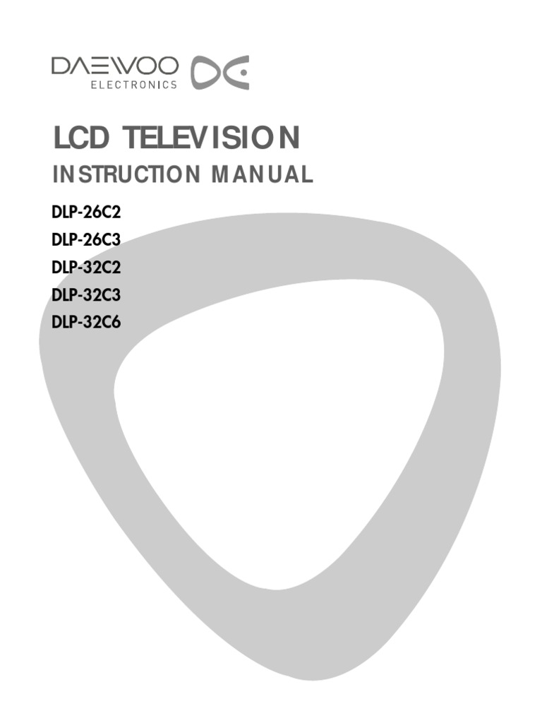 Comprehensive instruction manual providing important safety information for LCD televisions ...