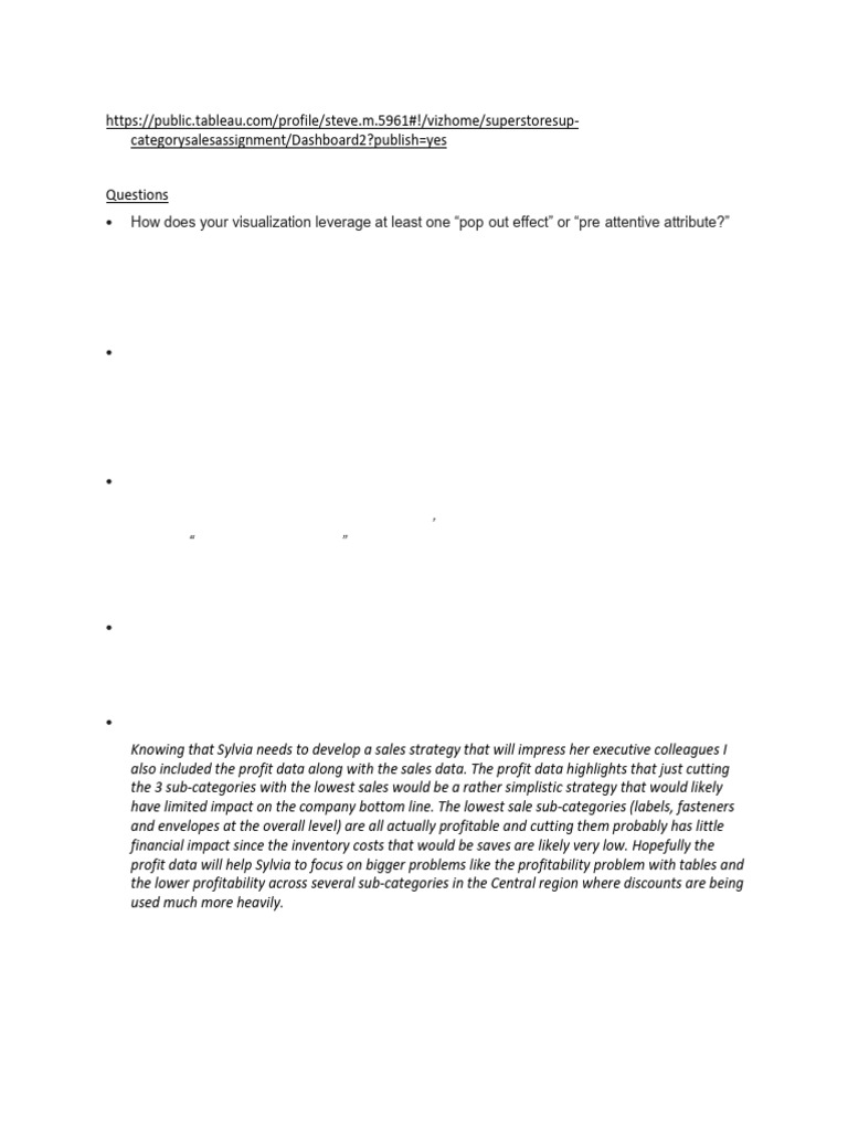 Superstore Sales Assignment | PDF | Psychology | Cognition