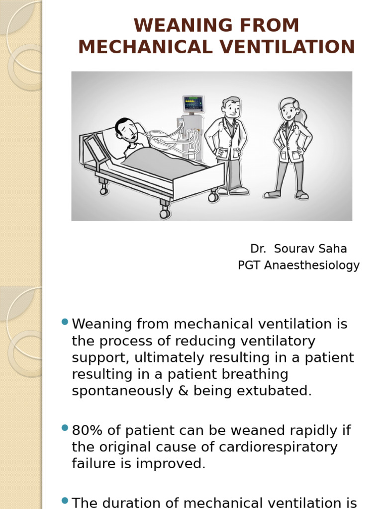 Weaning from Mechanical Ventilation | PDF | Respiratory System ...