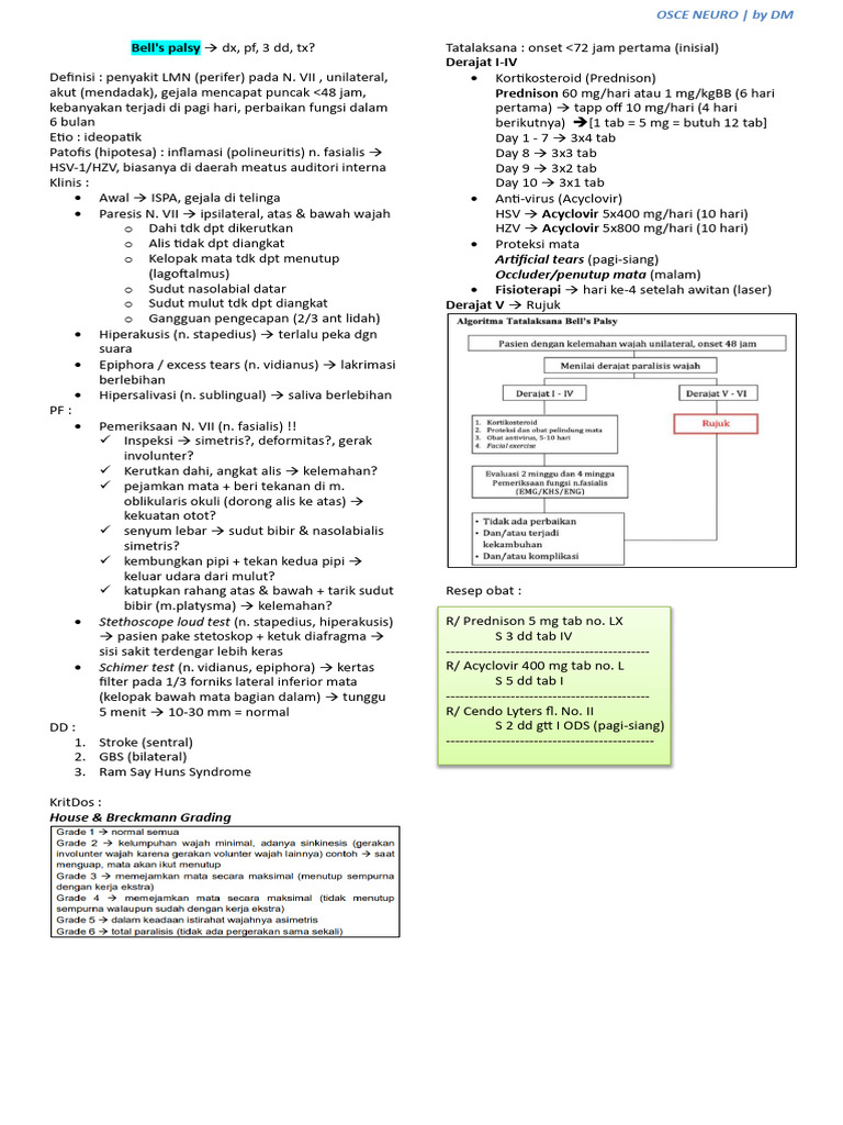 Osce Neuro (DM) | PDF