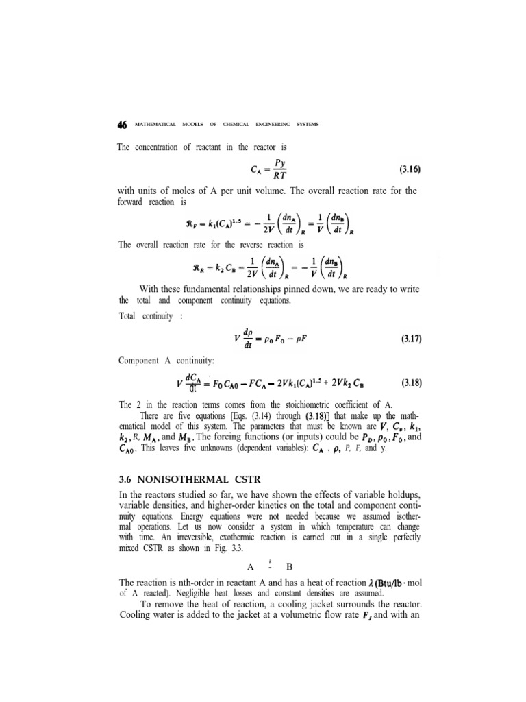 Seminar1 - Non Isothermal CSTR | PDF | Chemical Reactor | Heat Transfer