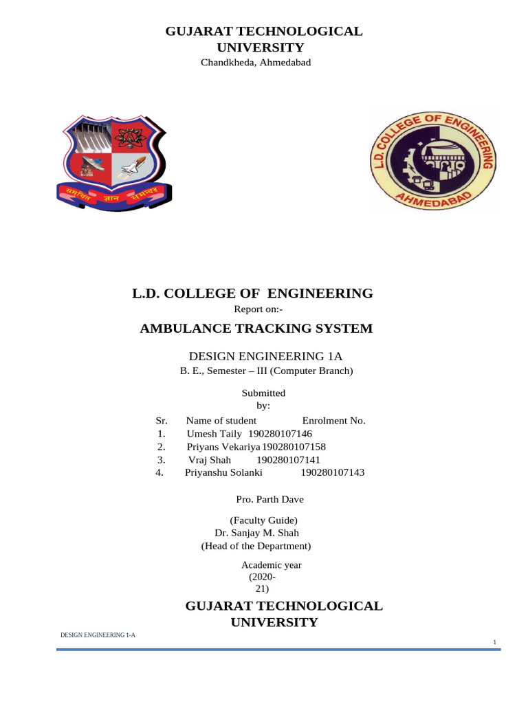 Ambulance Tracking System Report | PDF | Hospital | Emergency Medical ...