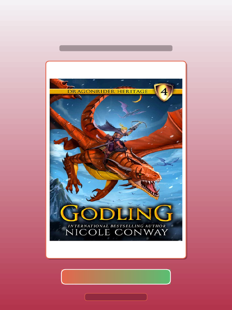Testbank Godling The Dragonrider Heritage Book 4 Nicole Conway Fast ...
