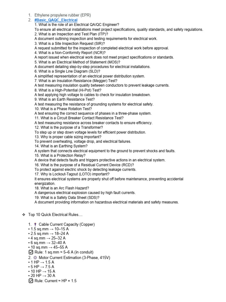 QC Engineer Inportant Stady | PDF | Insulator (Electricity ...