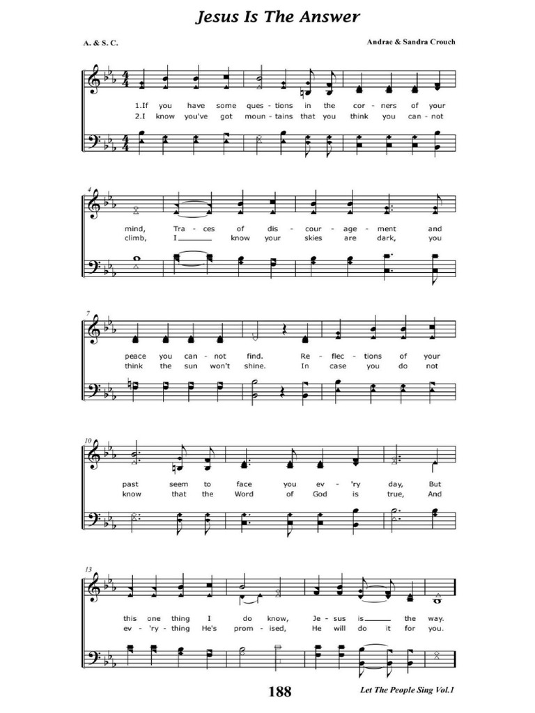 Jesus Is The Answer-1 | PDF