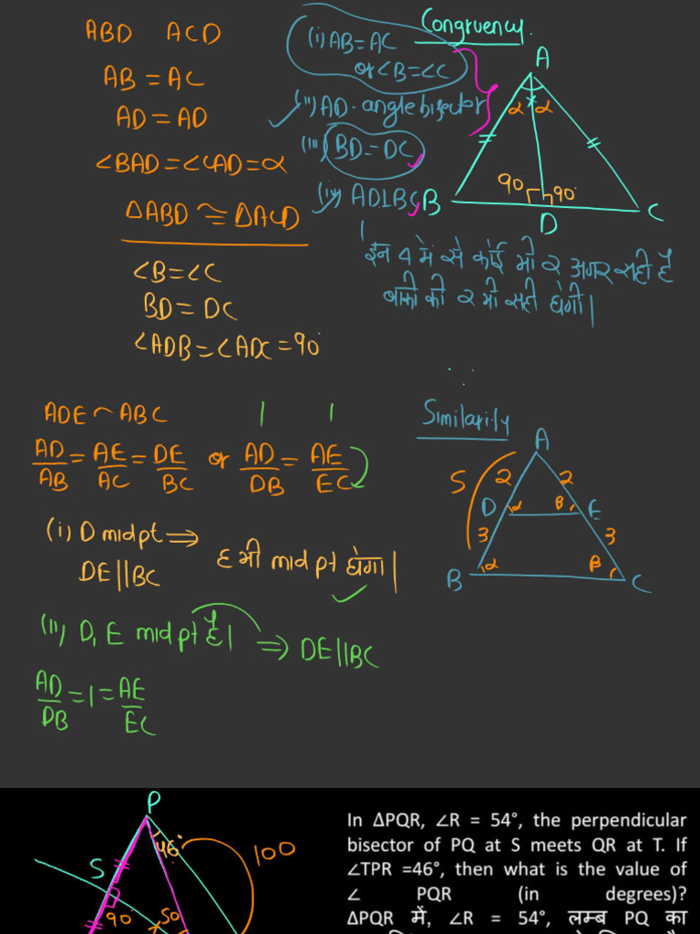 Types - of - Triangles MPL Class 4 Annotation File | PDF