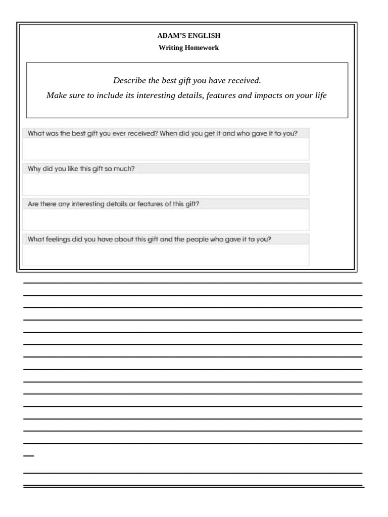 Best Gift Essay Writing Guide | PDF