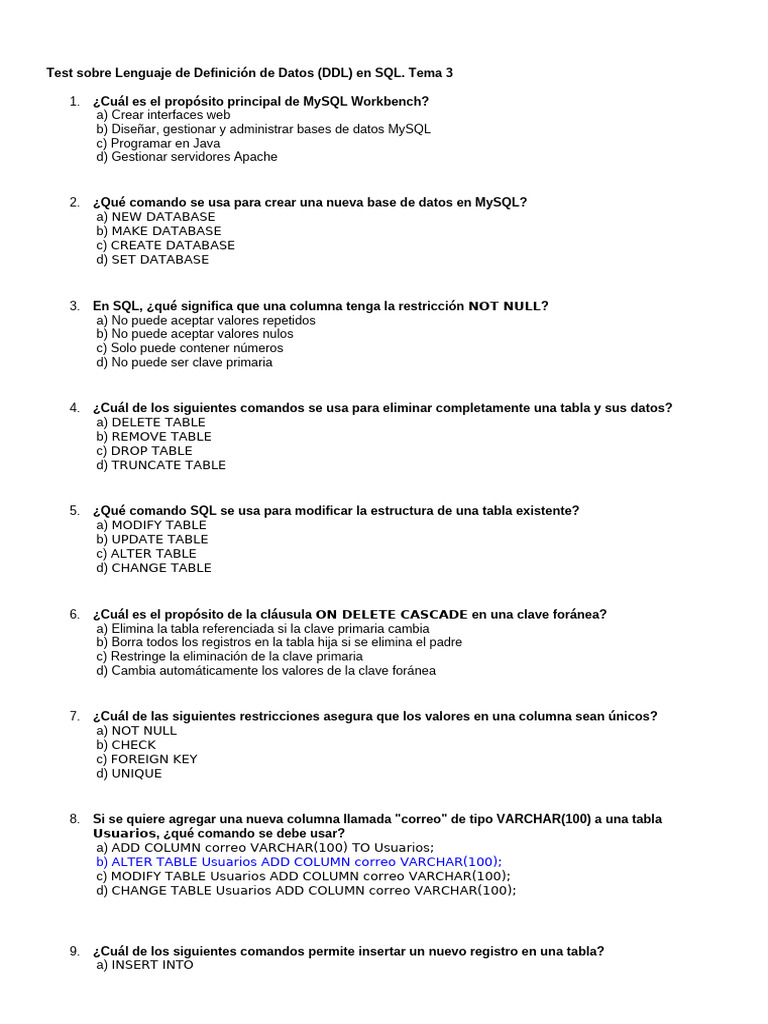 Simulacro BBDD Tema3 | PDF | SQL | Gestión de datos