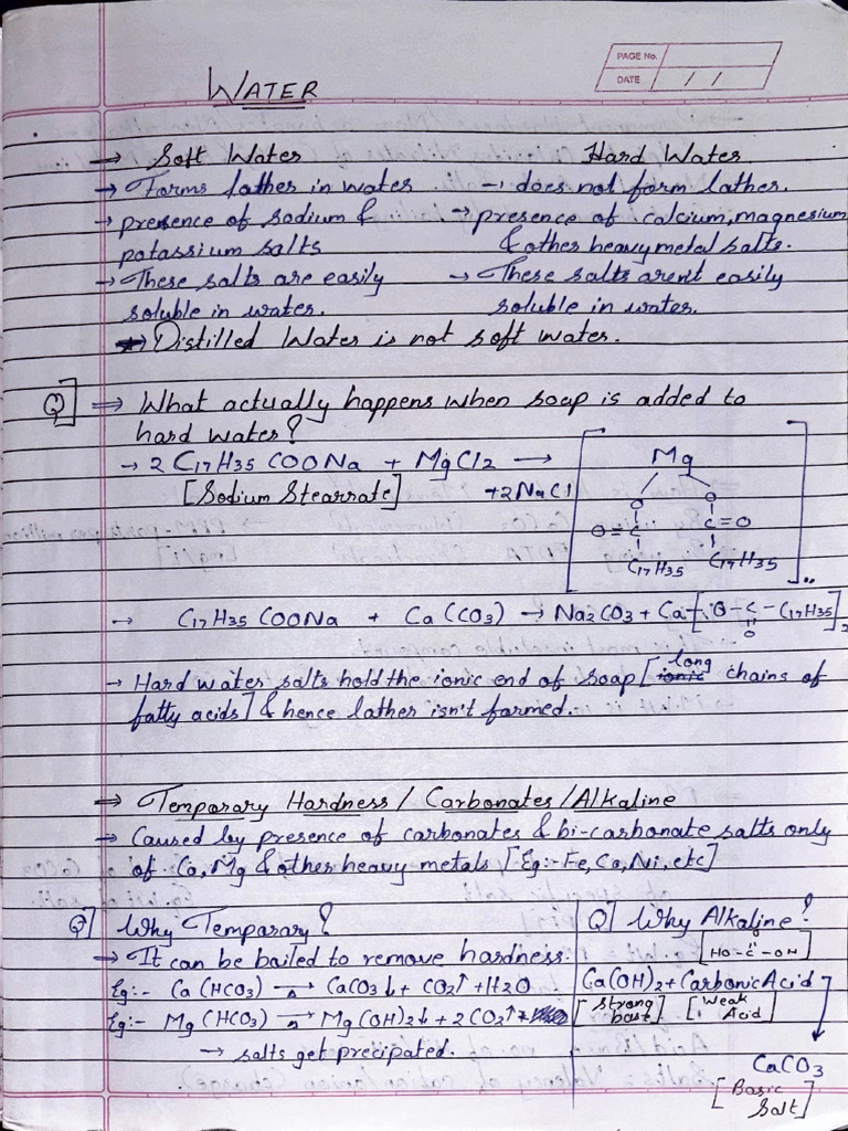 Water Mishra Notes | PDF