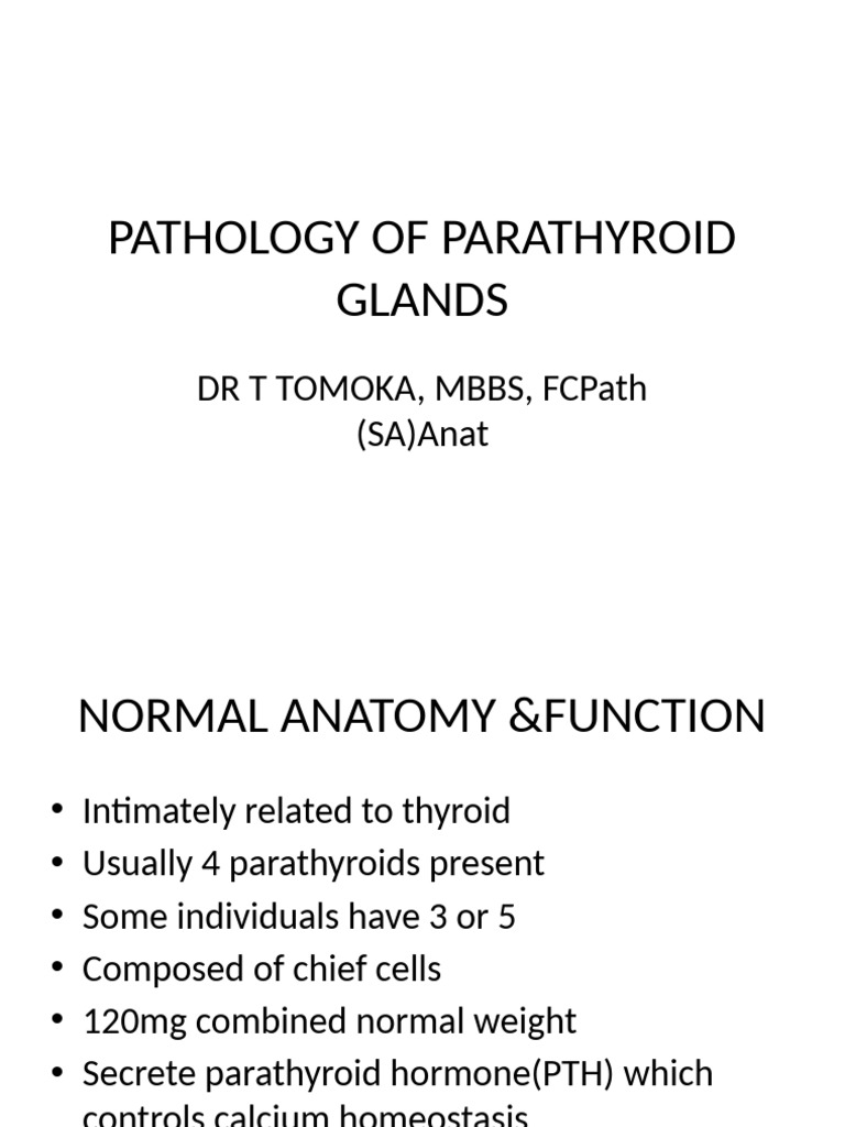 Pathology of Parathyroid Glands | PDF | Parathyroid Gland | Bone