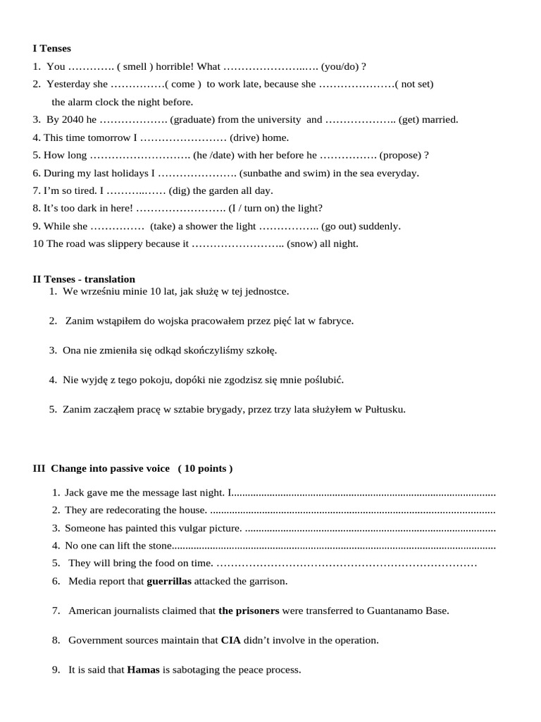 Grammar Revision April 2025 | PDF