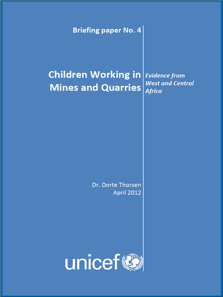 Children Working in Mines and Quarries E | PDF | Mining