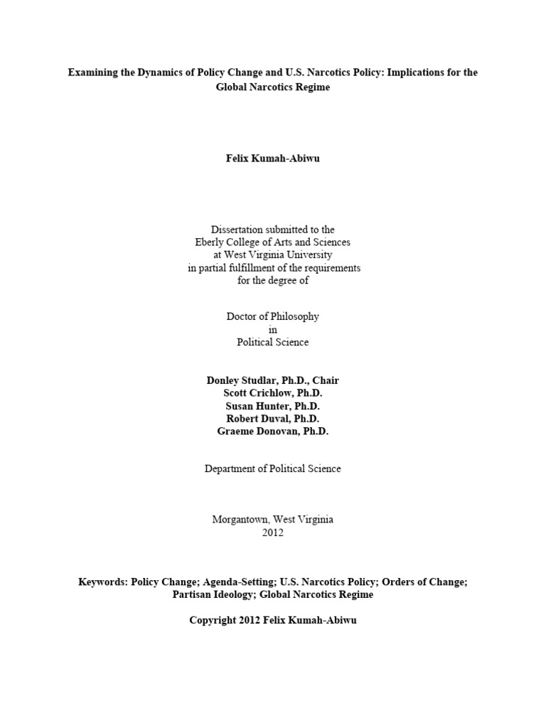 Felix 2012 | PDF | Illegal Drug Trade | Social Aspects Of Psychoactive ...