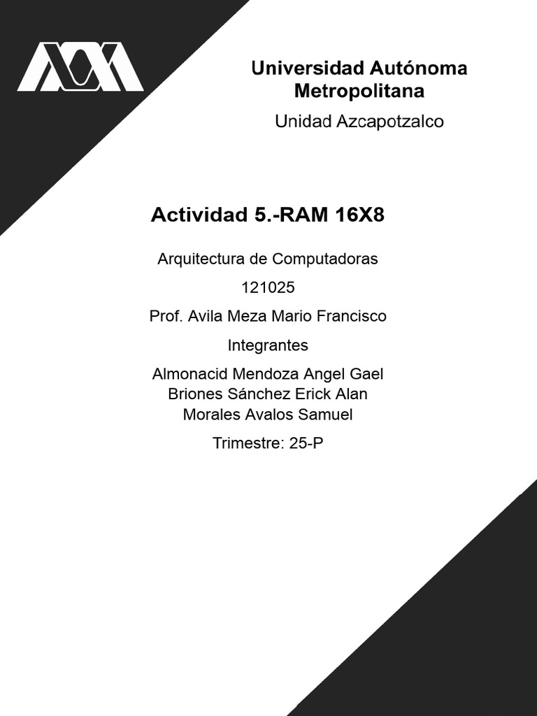 Diseño de RAM 16x8 en VHDL | PDF | Almacenamiento de datos de la ...