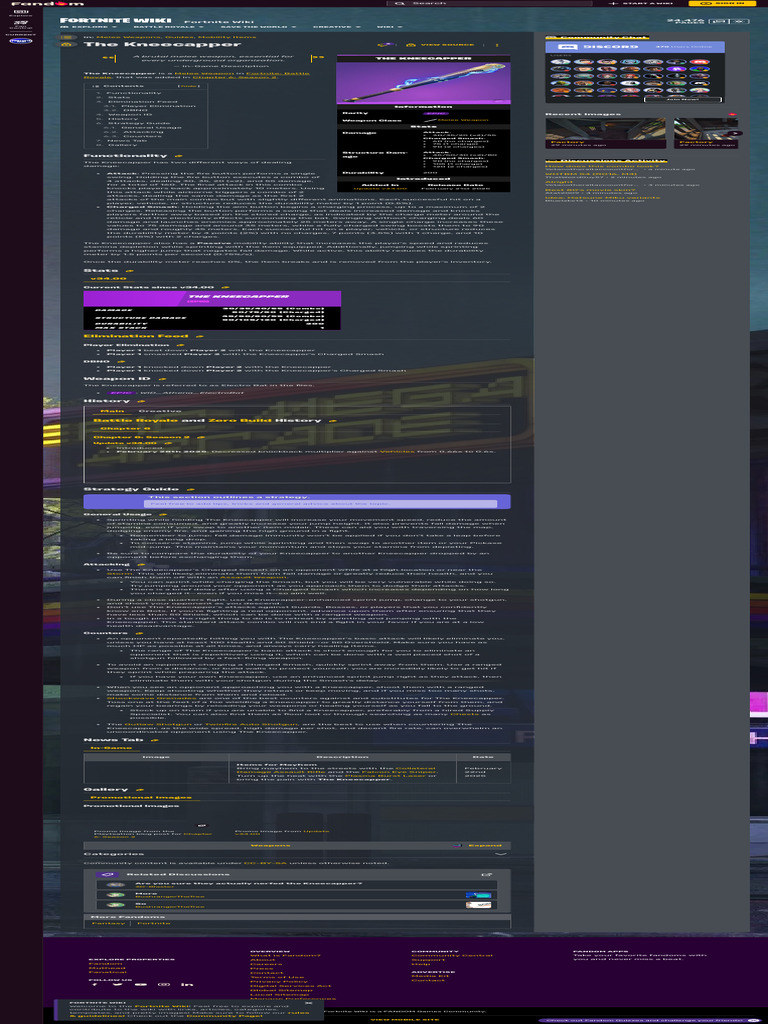 The Kneecapper Fortnite Wiki Fandom | PDF