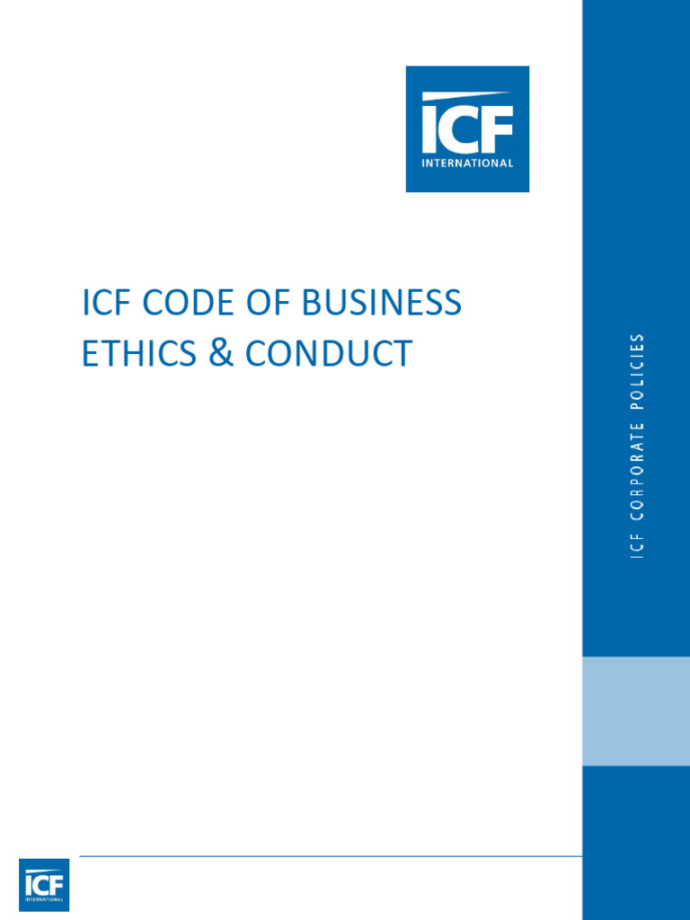 ICF Code of Business Ethics and Conduct - Public | PDF | Bribery ...
