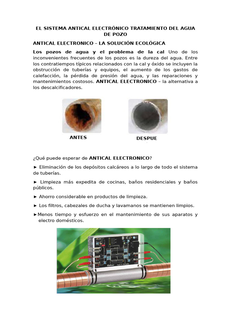 Sistema Antical Electrónico Ecológico | PDF