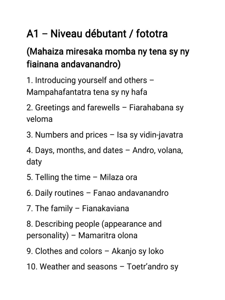 English Course Level 1 Program | PDF | Chess Openings | Chess