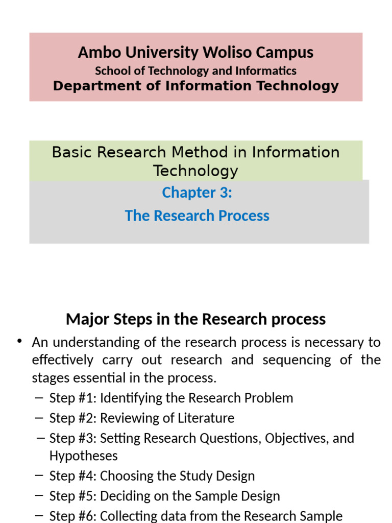 Research Process in IT: Chapter 3 | PDF | Sampling (Statistics) | Data