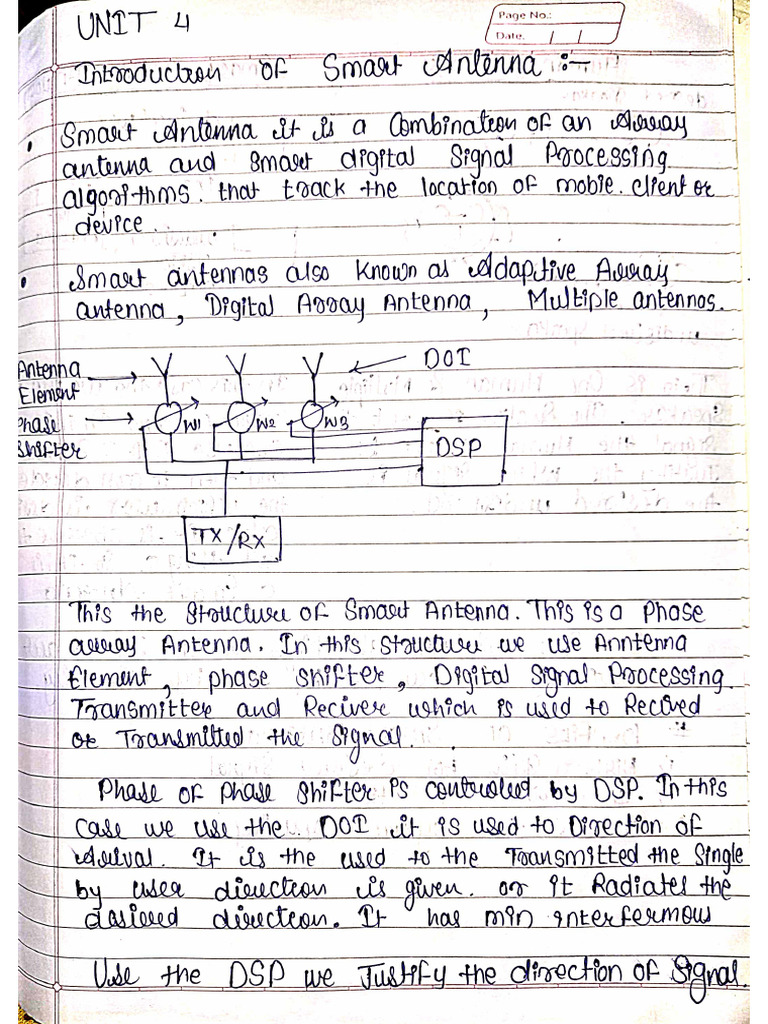 AWP (UNIT 4) - Smart Antenna | PDF