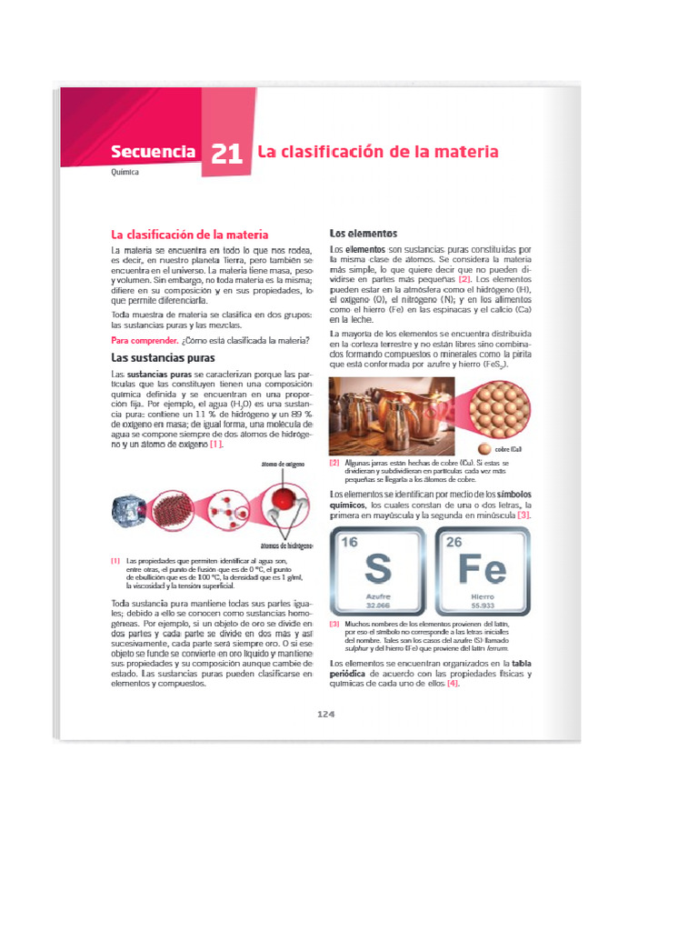 La Clasificacion de La Materia | PDF