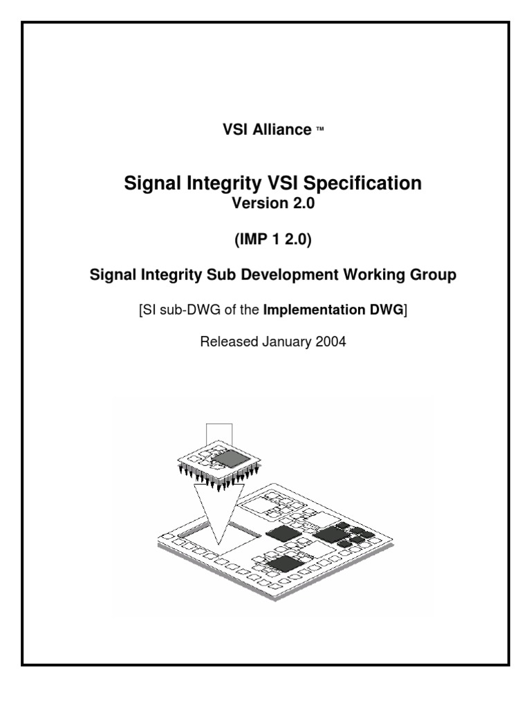 Vsia Signal Integrity | PDF | Intellectual Property | Specification ...