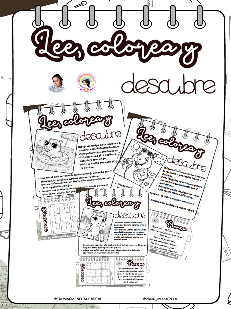 Lee, Colorea y Descubre | PDF