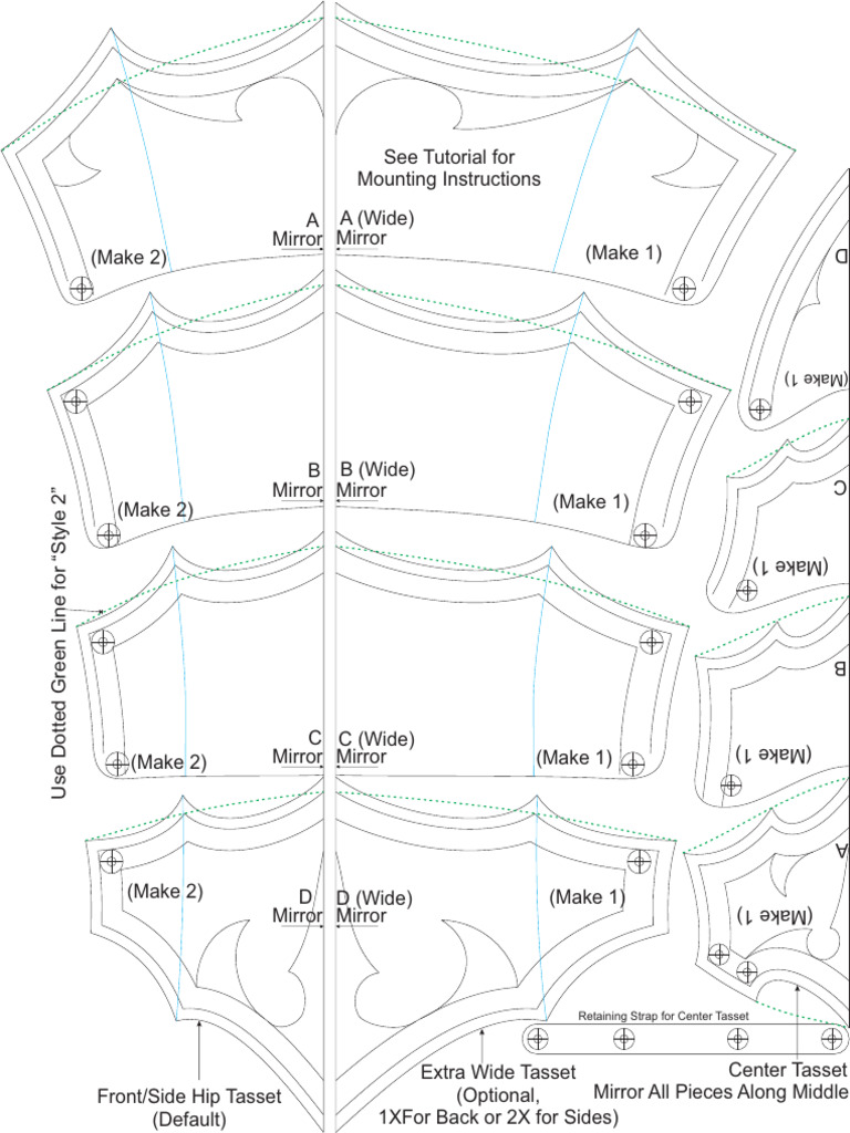 Tassets - Fantasy Armor - Prince Armory | PDF