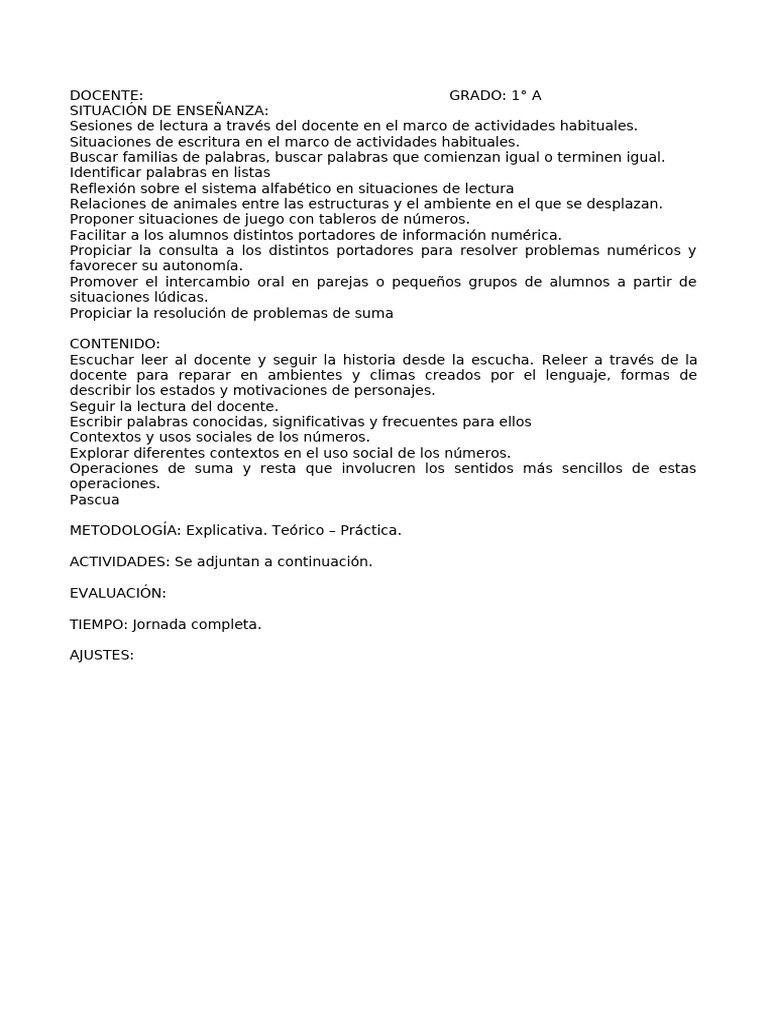 Semana Del 18 Al 22 de Abril | PDF | Escritura | Comunicación escrita