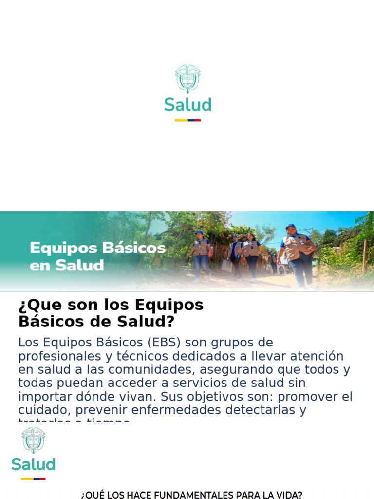 Presentación EBS JAC Promotores de Salud | PDF