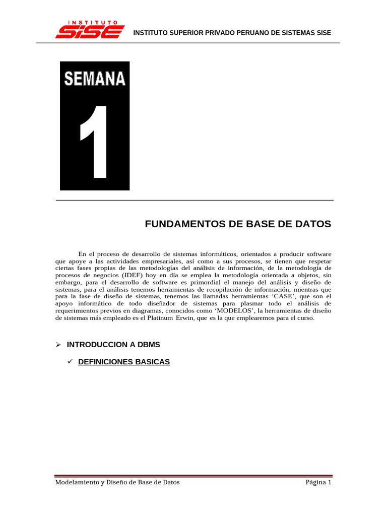 Fundamentos de Base de Datos | PDF | Mi sql | Bases de datos