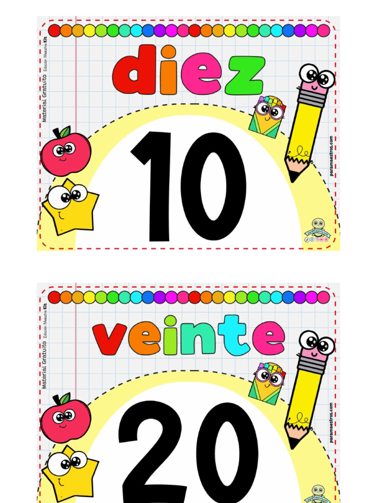 Numeros Del 10 Al 100 | PDF