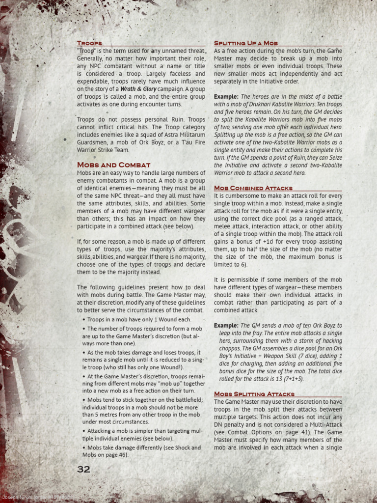 Understanding Troops and Mobs in Combat | PDF | Tabletop Games | Gaming