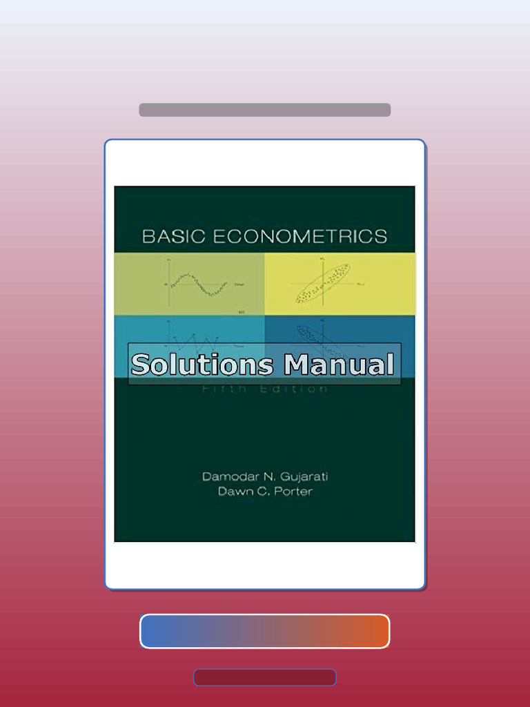 Basic Econometrics 5th Edition Gujarati Fast Access | PDF | Regression Analysis | Econometrics