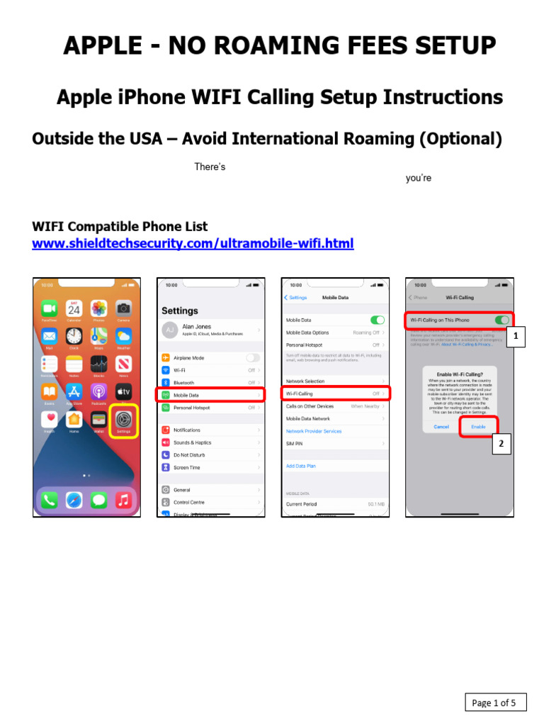 Ultra Mobile SIM Card Instructions v1.01 | PDF | Roaming | Wi Fi