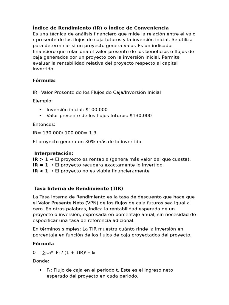 Presupuesto de Capital | PDF | Tasa interna de retorno | Economias