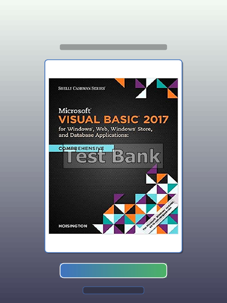 Microsoft Visual Basic 2017 For Windows Web and Database Applications ...